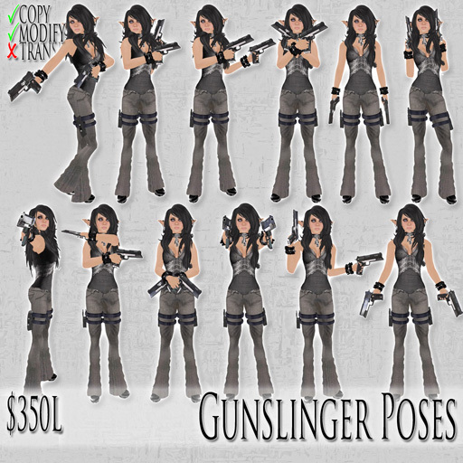 Second Life Marketplace - [ImpEle] Gunslinger Poses